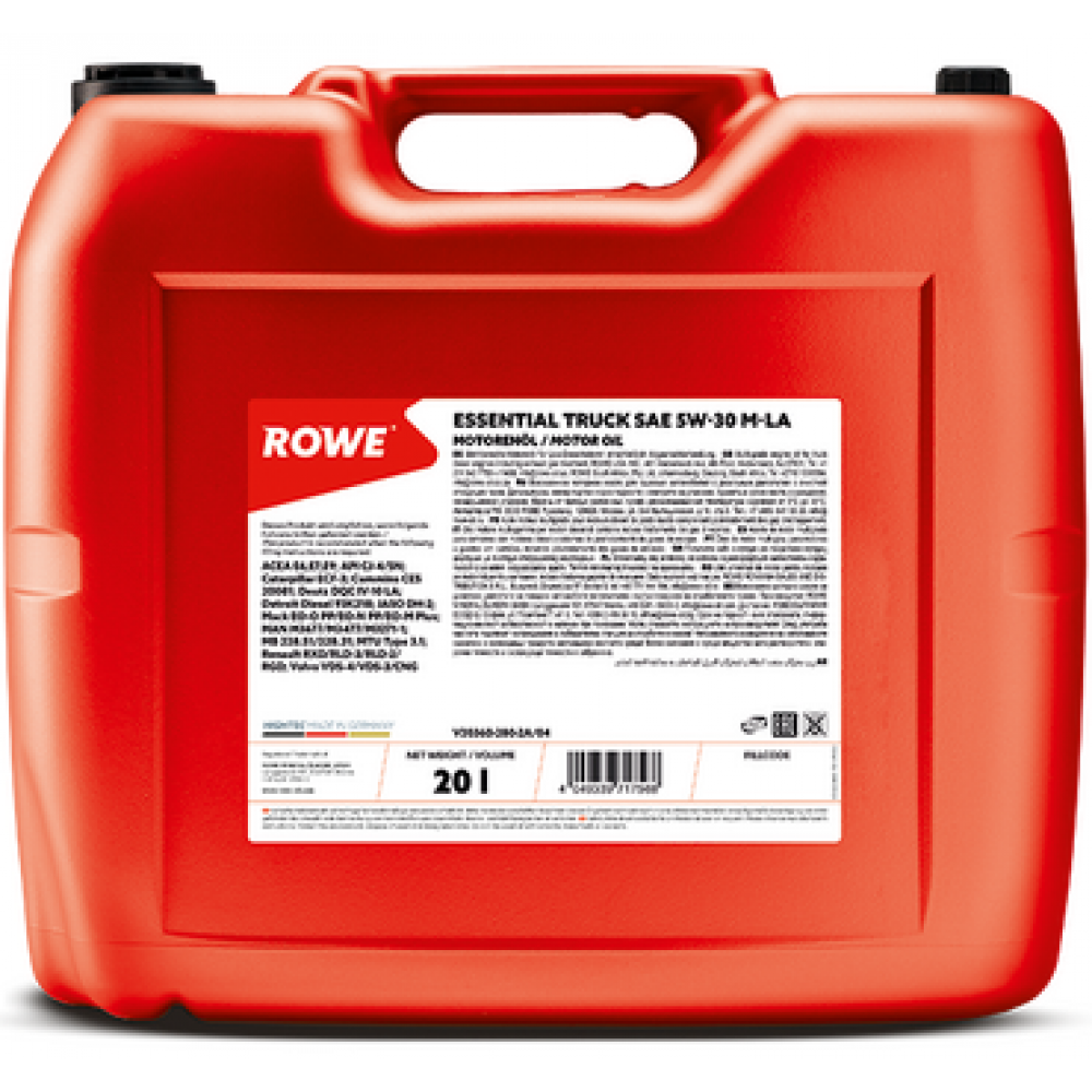 ROWE ESSENTIAL TRUCK 5W 30 M LA 20 ROWE ESSENTIAL TRUCK 5W 30 M LA 20